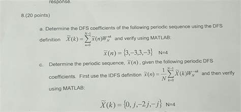 Solved Response 820 Points A Determine The Dfs