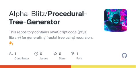 Github Alpha Blitzprocedural Tree Generator This Repository Contains Javascript Code P5js
