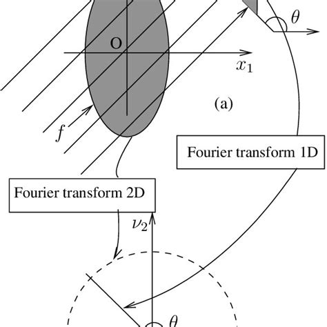 A The Radon Transform Of F B The Fourier Transform Of F And The Download Scientific