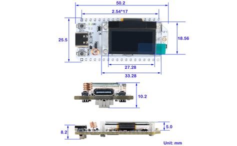 Diymall 2pcs 915mhz Lora32 V3 Esp32 S3 Wifibt Development