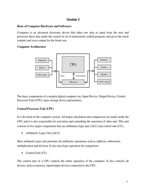 Module1 Pdf Computer Data Storage Software