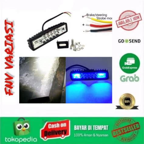 Jual Lampu Sorot Flash 10 Led Besar 18 Led Kecil Biru Biru Kota Surabaya Fnv Variasi Tokopedia