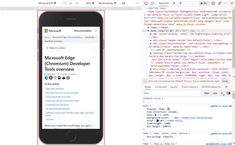Emulate Mobile Devices Device Emulation Microsoft Edge Development