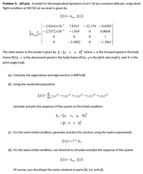 Problem Pts A Model For The Longitudinal Chegg