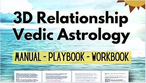3d Vedic Relationship Astrology Playbook Vedic Astrology Horoscopes