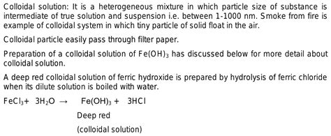 What Is A Collaidal Solution