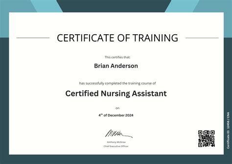 Top 10 Cna Certificate Templates For Healthcare Training Programs