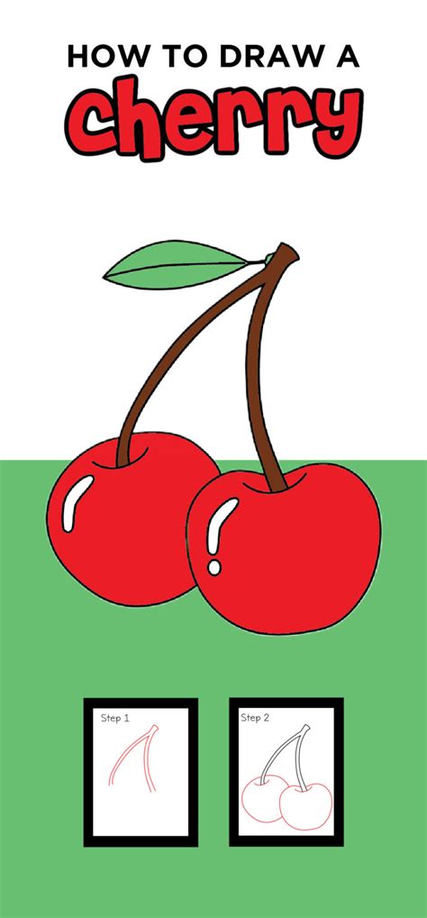 How To Draw A Cherry Made With HAPPY How To Draw A Cherry Made With HAPPY