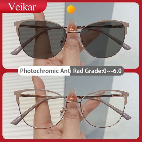 Photochromic Anti Radiation Graded Eyeglass For Women Men Eyeglasses