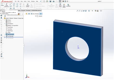 3Д модел или Как да използваме Pattern в SolidWorks Част 1
