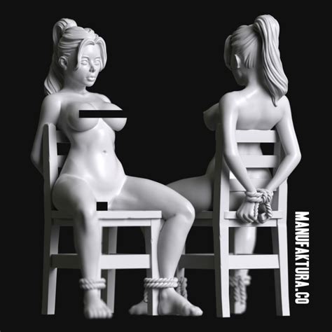 3D Printable Sub Series 81 Naked Bound Female Prisoner Slave By