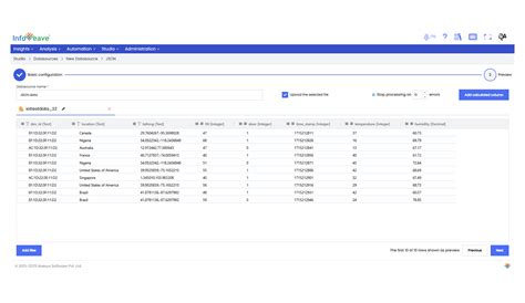 Json Files Infoveave Help