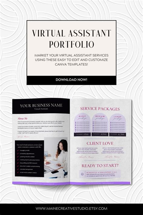 Virtual Assistant Portfolio Service Provider Portfolio Etsy Virtual Assistant Virtual