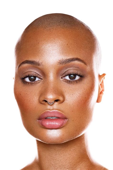 Bald Haircut Botox Lips Shaving Your Head Bald Girl Ideal Beauty Glossy Makeup Bald Women