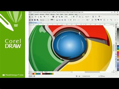 Create A D Google Chrome Logo With CorelDraw X