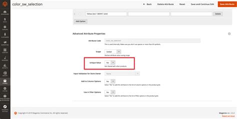 magento2 problem on saving attribute the value of admin must be