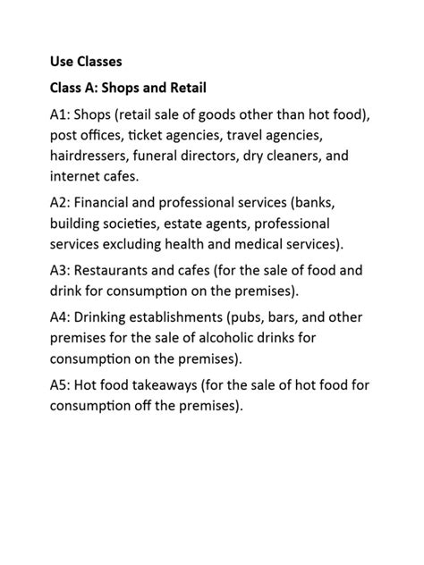 Use Classes Uk Properties Pdf