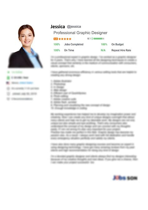 Solution Freelancer Profile Summary Sample For Graphic Designing 1