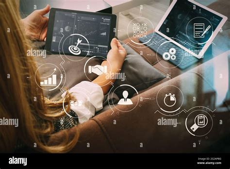 Business Process Management With Workflow Automation Diagram And Gears In Virtual Flowchart