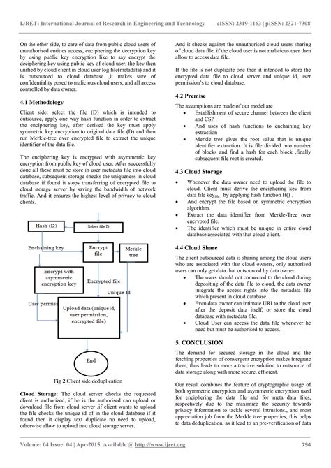 An Efficient Secure Deduplication Data Storing In Cloud Storage Environment Pdf