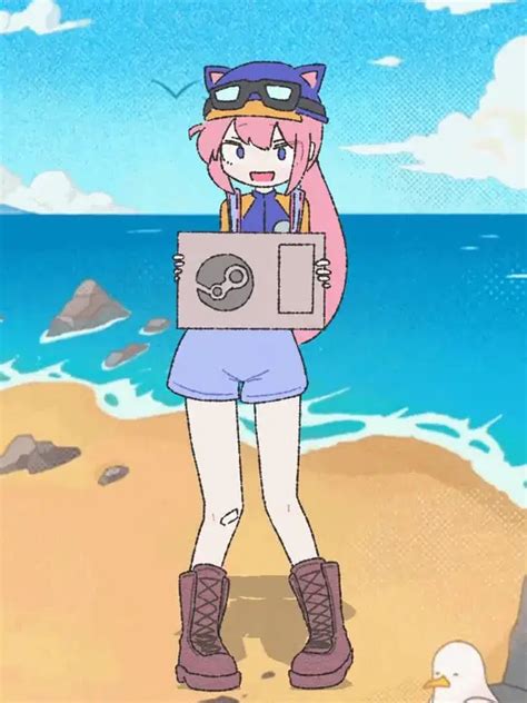 Steam Delivery Girl Steam Drawn By Yoir Danbooru