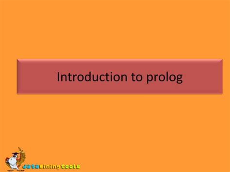 Prolog Introduction To Prolog Ppt