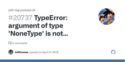 Typeerror Argument Of Type Nonetype Is Not Iterable · Issue 20737