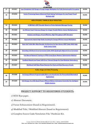 Ieee Vlsi Project Titles Vlsi Final Year Project Titles PDF
