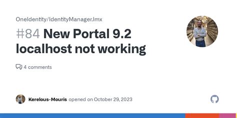 New Portal 92 Localhost Not Working · Issue 84 · Oneidentityidentitymanagerimx · Github
