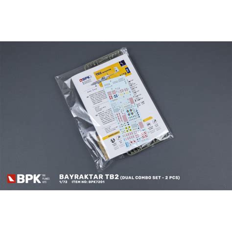 Bpk 7230 1 72 Bayraktar Tb2 Dual Combo Set Scale Model Kit Model Kit Aircraft Model Kits Air