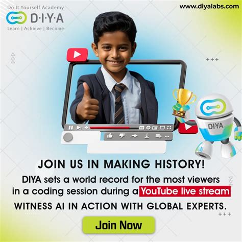 Diya Robotics Do It Yourself Academy On Linkedin Diyaworldrecord Ai Livecoding