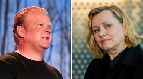 Erna Solberg Sindre Finnes Laila Goody Og Anders Baasmo Spiller Erna Solberg Og Sindre Finnes