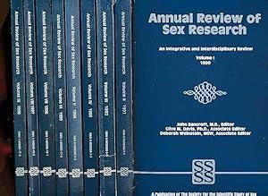 Annual Review Of Sex Research Volume An Integrative And Interdisciplinary Review Volume