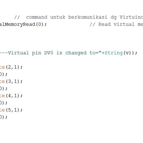 program code 2 in figure 8 are the variables used to program on the