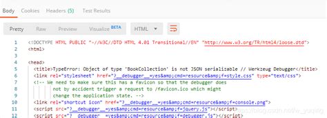 解决flask的序列化对象报错（typeerror Object Of Type Bookcollection Is Not Json