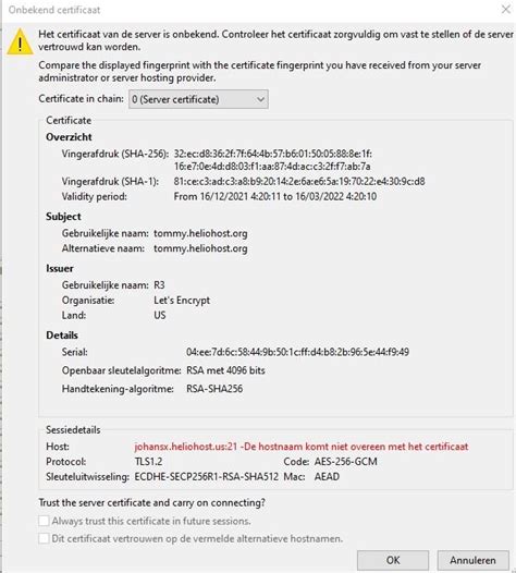 Sll Certificate Problem Suspended And Queued Accounts Helionet