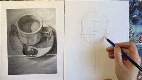 Рисуем чашку кофе простым карандашом Youtube