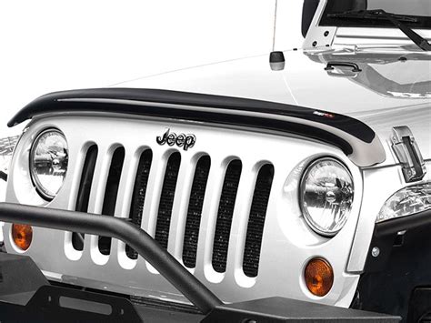 Rugged Ridge Jeep Wrangler Smoked Bug Deflector 1135002 07 18 Jeep
