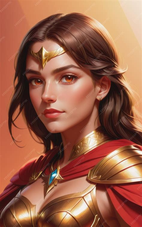 Premium Photo Amazon Warrior Bronze Armor Perfect Anatomy Shoulder