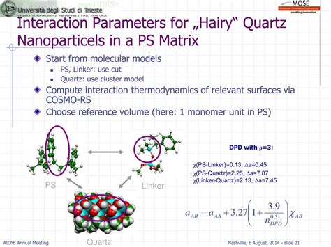 Ppt On The Dpd Parameter Estimation From Atomistic Quantum