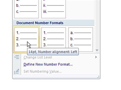 How To Change Numbering Format In Word Numbered Lists Dummies