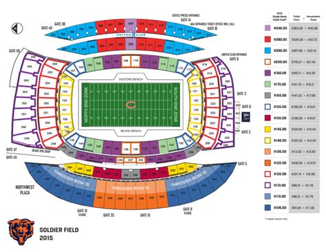 Soldier Field Seating Chart Bears