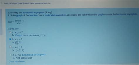Solved Topic Solving Linear Systems Using Augmented Chegg