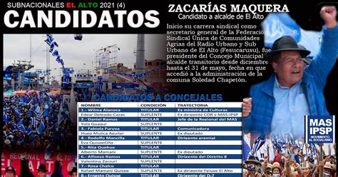 EL ALTO XXI Concejales Mas Ipsp