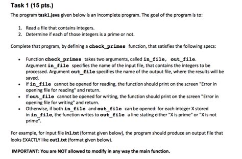 Solved Task 1 15 Pts The Program Task1java Given Below