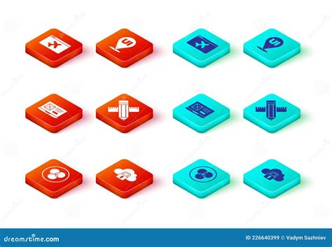 Set Rgb And Cmyk Color Mixing Cloud Computing Lock Ui Ux Design