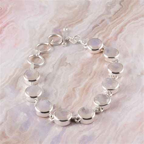 Milana Silver Браслет Красивый роскошный браслет из серебра с лунным ...