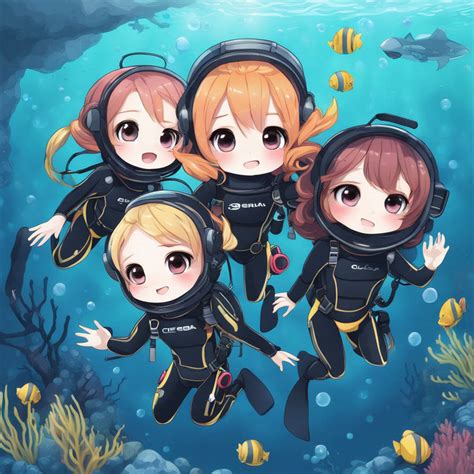 Chibi Dive Team By Jamiehodge On Deviantart