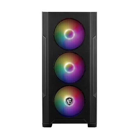 Msi Mag Forge M R Tempered Glass Argb Mini Tower Micro Atx Case Black Best Deals At