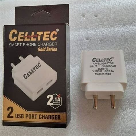 Portable Dual Usb Port Type Mobile Phone Charger Body Material Plastic